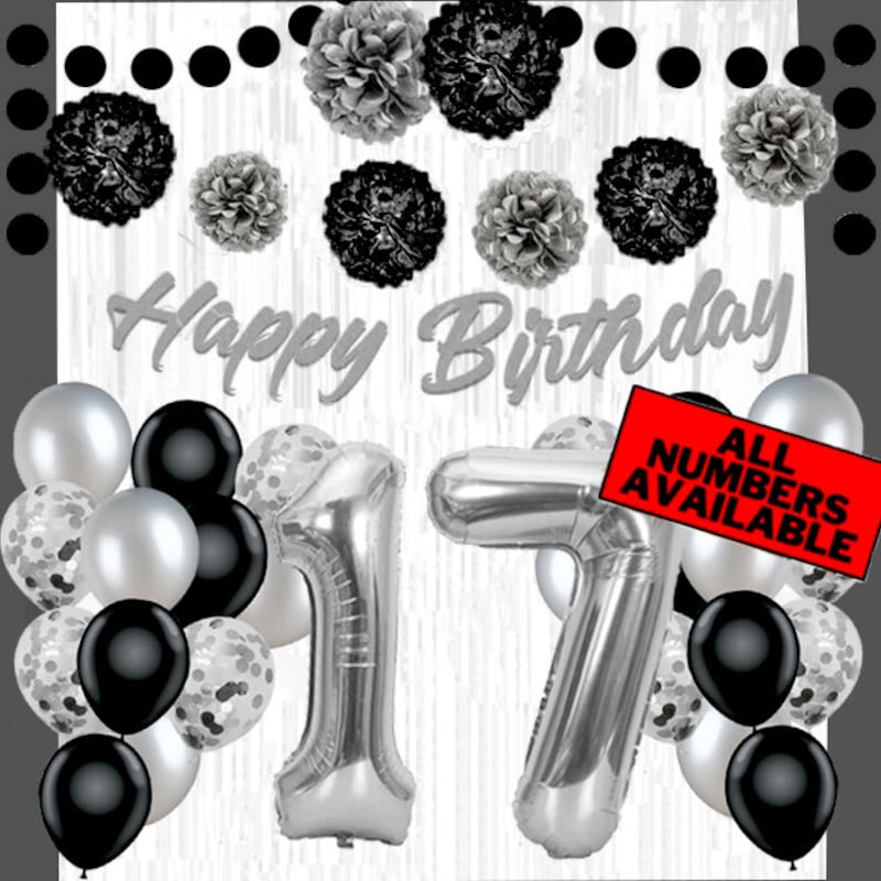 17th Birthday Decorations - Etsy