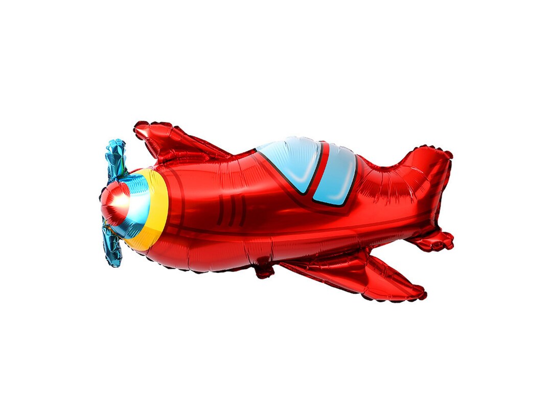32" Airplane Balloon - Airplane Party - Transportation Birthday - Foil ...