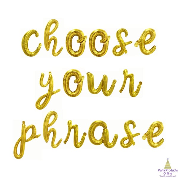 Cursive Balloon - Etsy