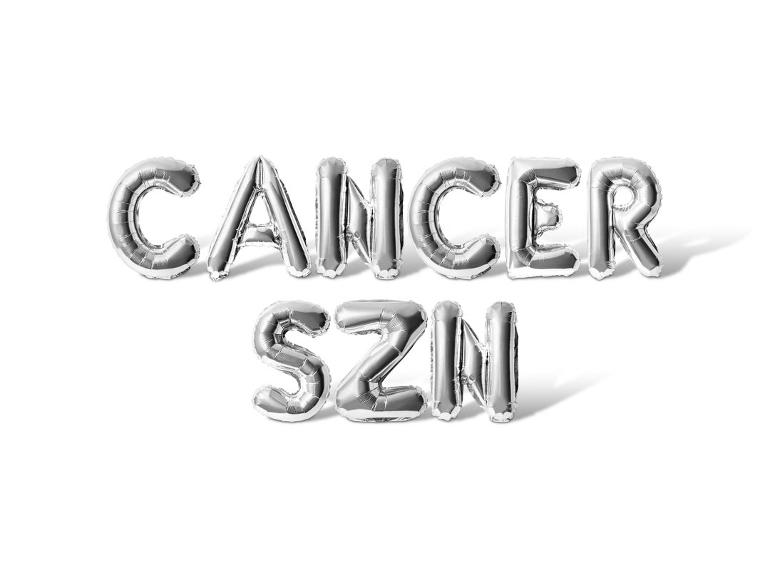 CANCER SZN Letter Balloon Banner - 10 Color Options - Birthday Party ...