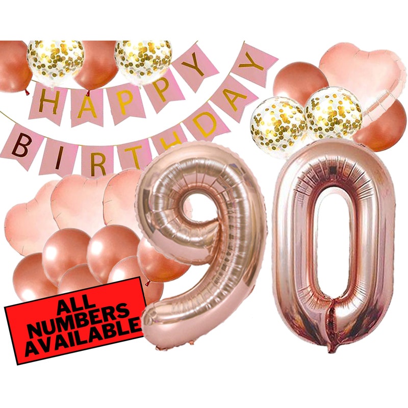 90th Birthday Balloons - Etsy