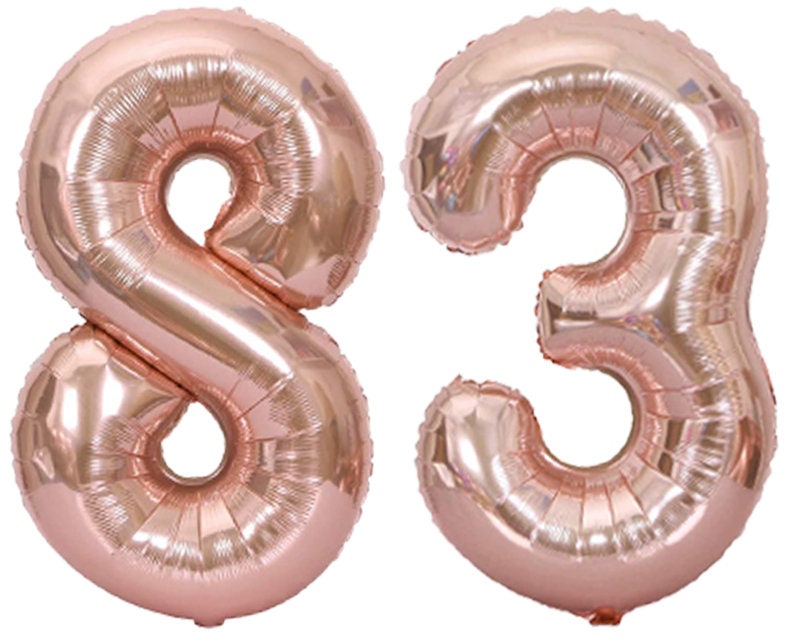 83. Geburtstag Rose Gold Dekorationen inkl. 40 Zahl - Etsy.de