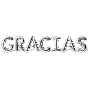 GRACIAS Letter Balloon Banner - 10 Color Options - Appreciation Day ...