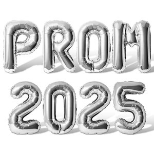 PROM 2025 Letter Balloon Banner - 10 Color Options - Prom Party ...
