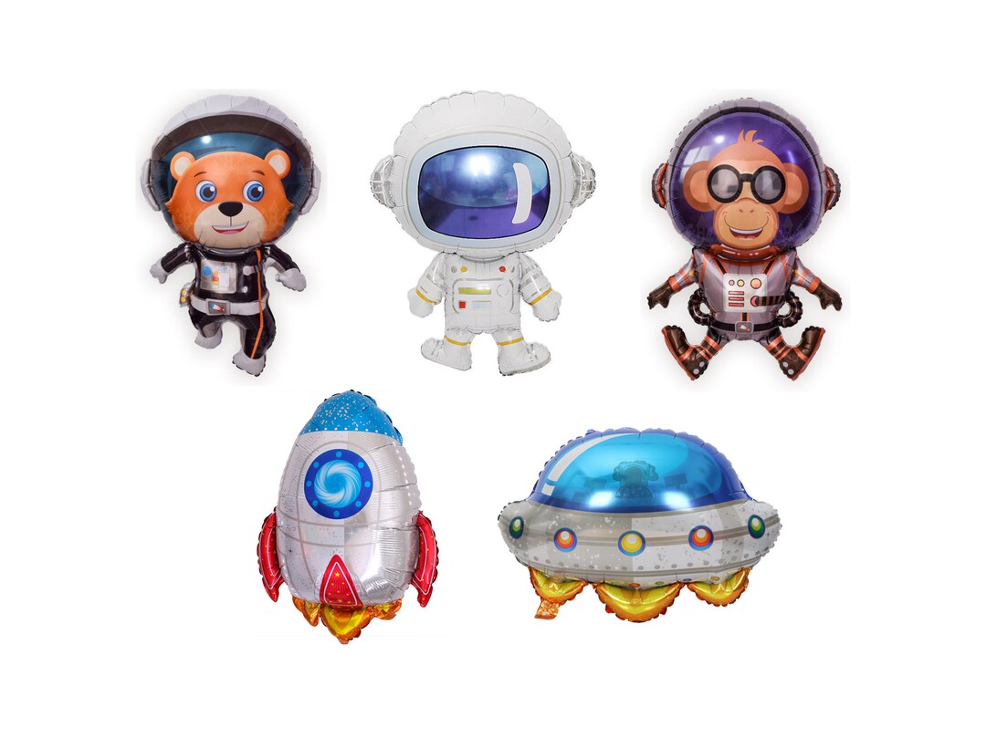 32" Outer Space Astronaut Balloon Bundle - Boy Birthday Party - Space ...