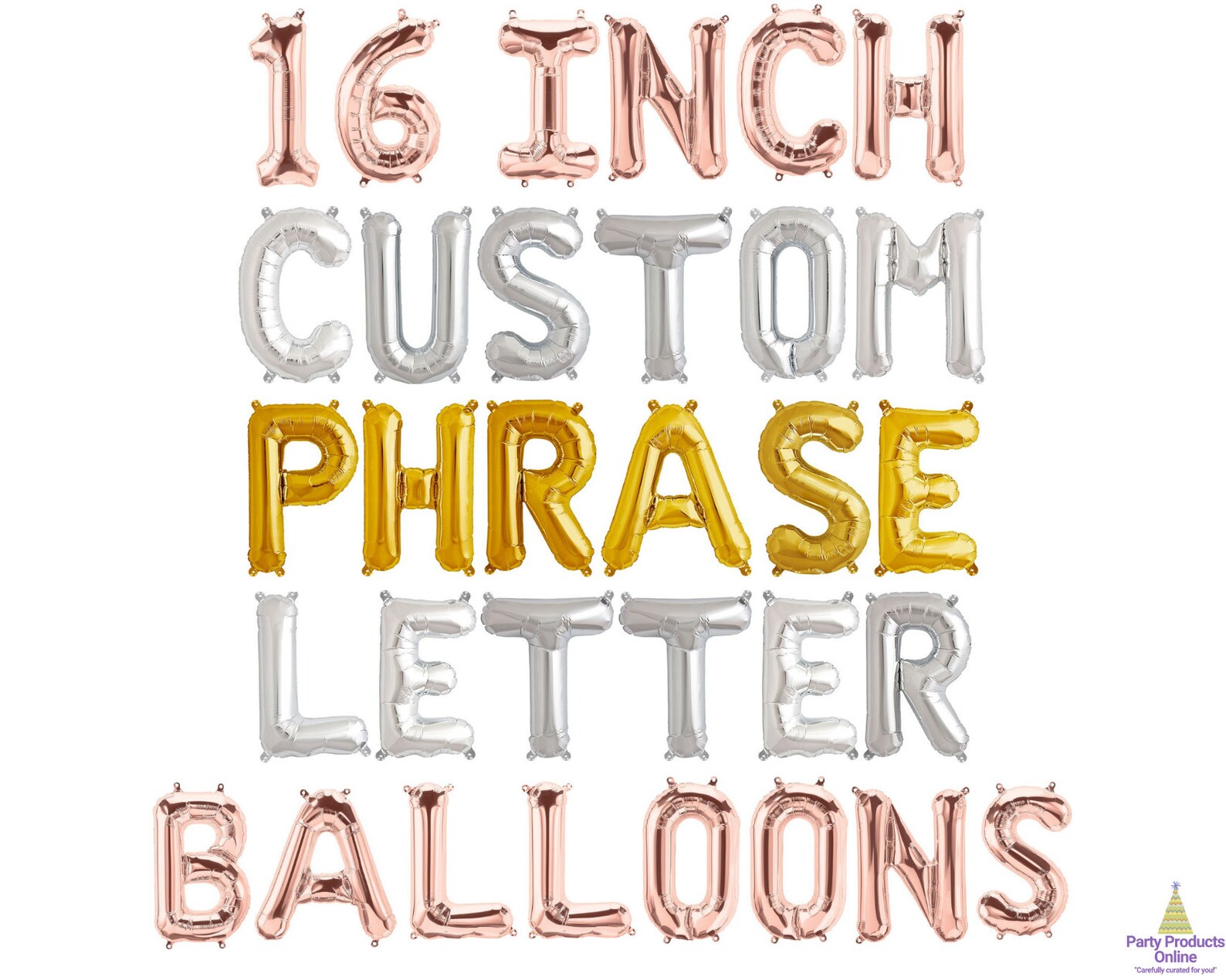 Custom Letter Balloons 16 Letter & Number Foil Mylar - Etsy