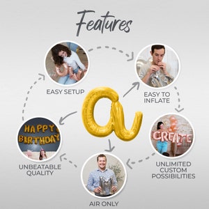 WELCOME BACK Cursive Letter Balloon Banner - Gold, Rose Gold & Silver ...