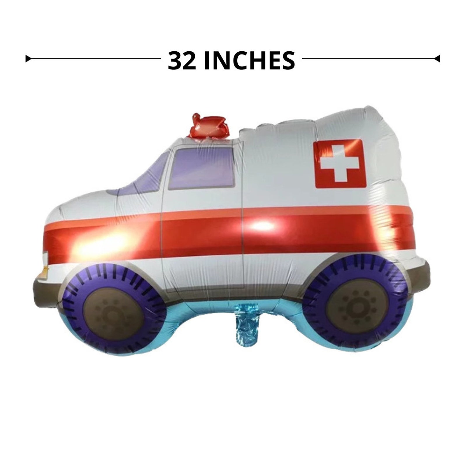 32" Ambulance Balloon - Emergency - Birthday Party - Transportation ...
