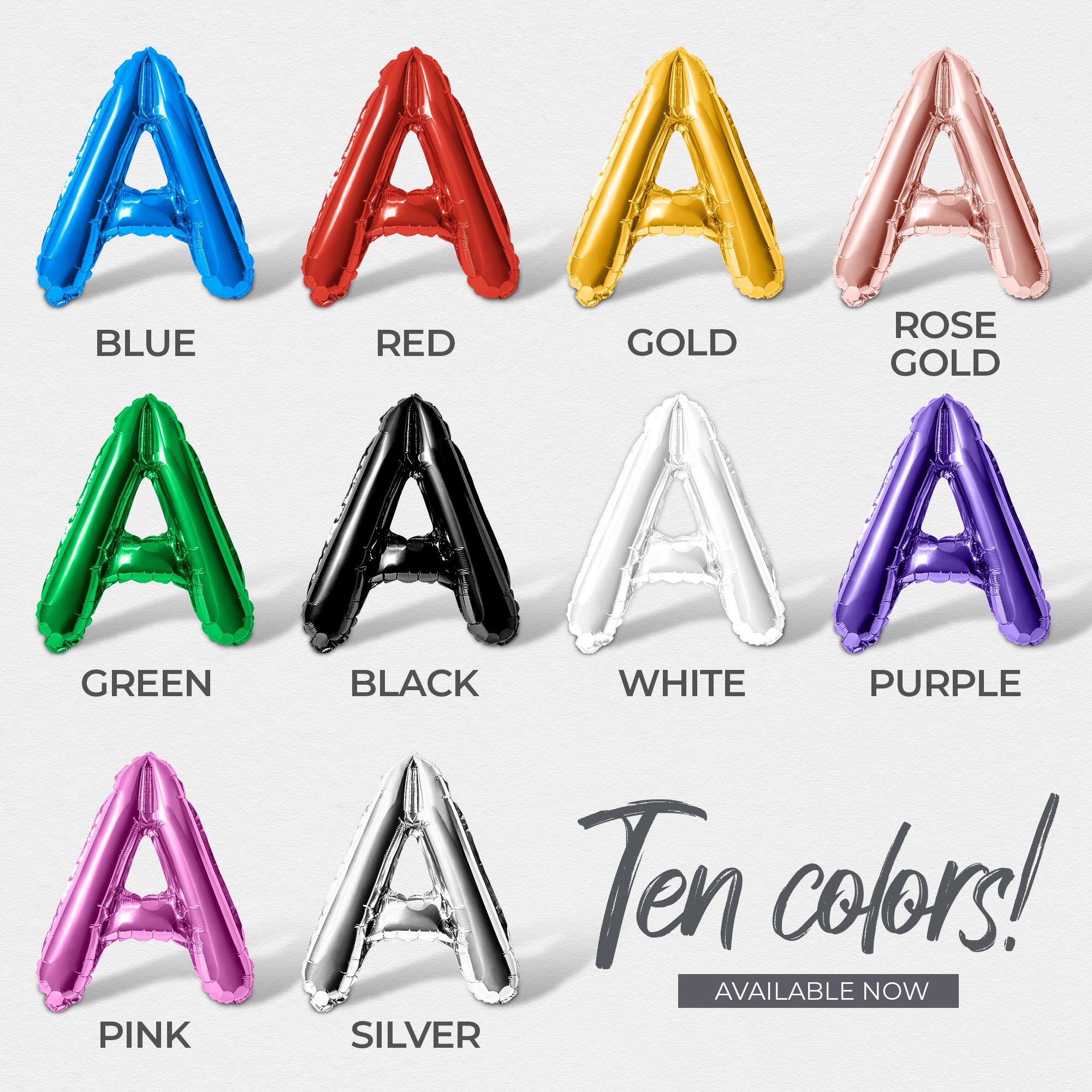 GEMINI AF Letter Balloon Banner - 10 Color Options - Gemini Birthday ...