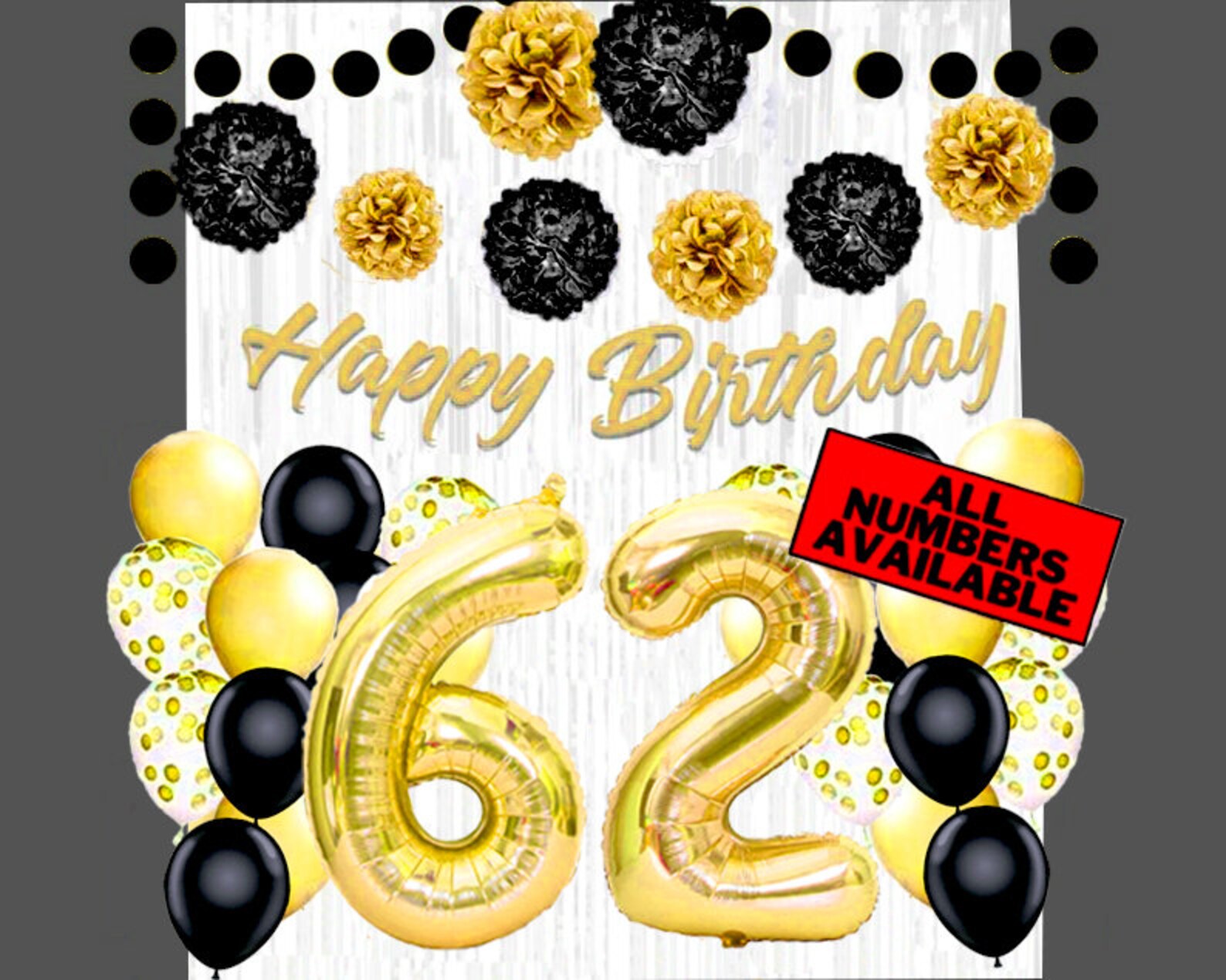 Rose Gold 62nd Birthday Decorations for Women 40 - Etsy Australia