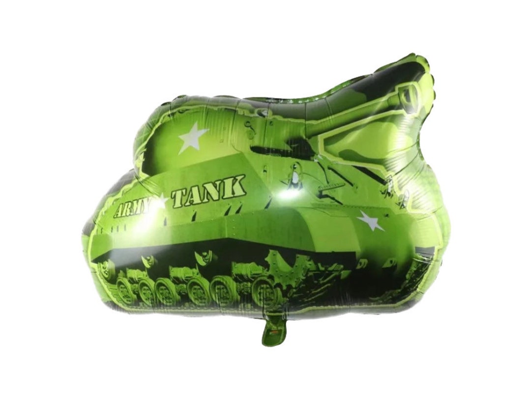 32" Army Tank Balloon - Military Birthday Party - Transportation ...
