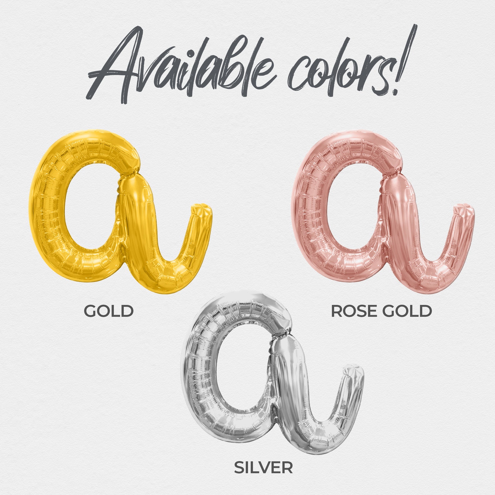 GETTING FRISKY Cursive Letter Balloon Banner - Gold, Rose Gold & Silver ...