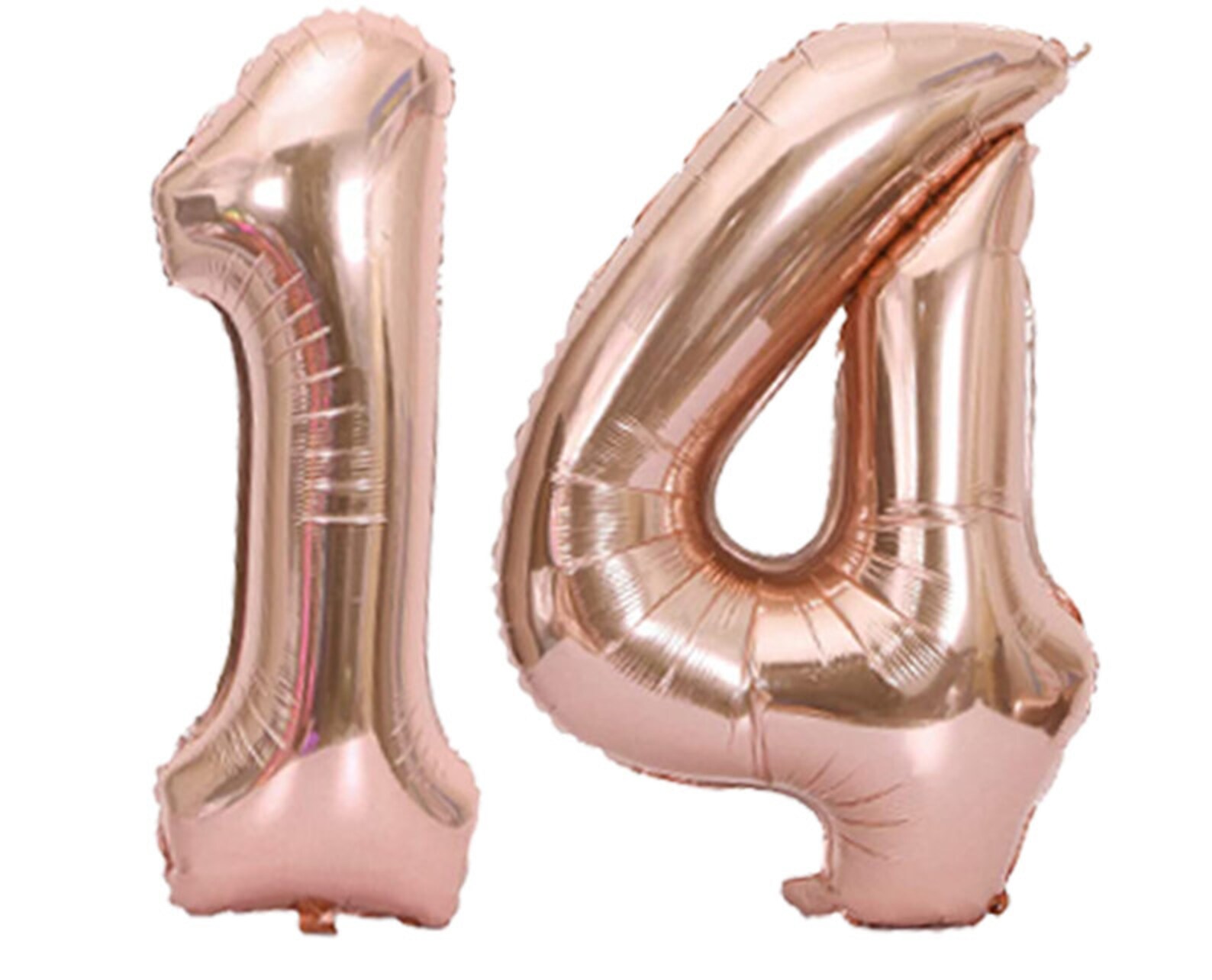 14th Birthday Rose Gold Decorations Incl. 40 Number | Etsy