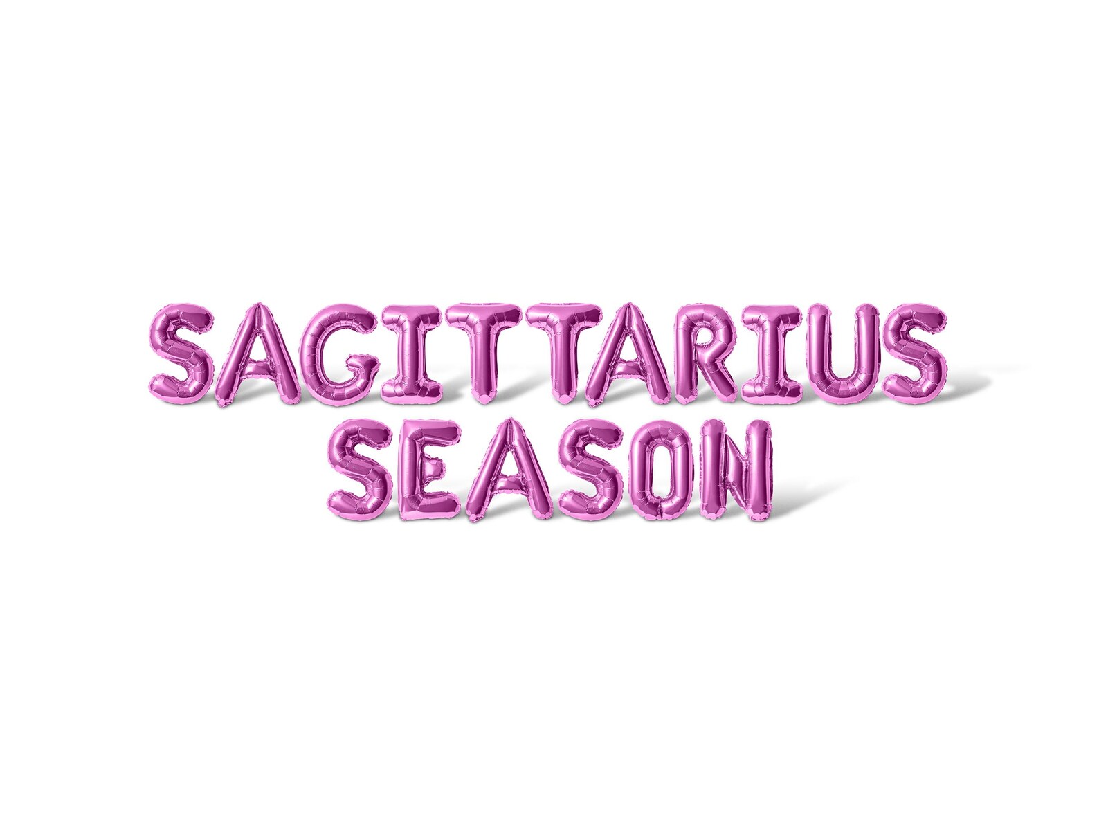 SAGITTARIUS SEASON Letter Balloon Banner - 10 Color Options ...