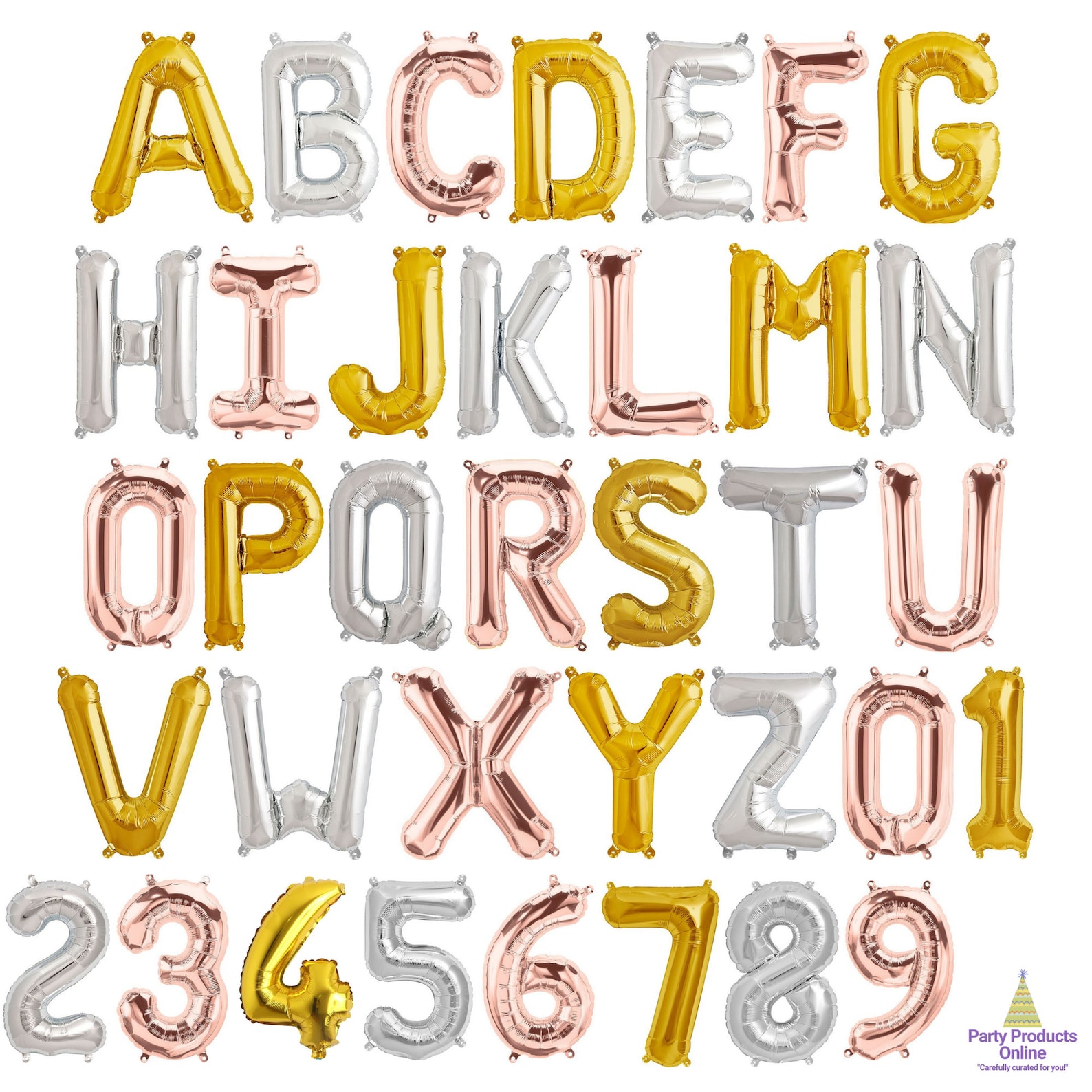 Letter Balloons 16 Inch 16 Inch Foil Letter & Number Mylar - Etsy