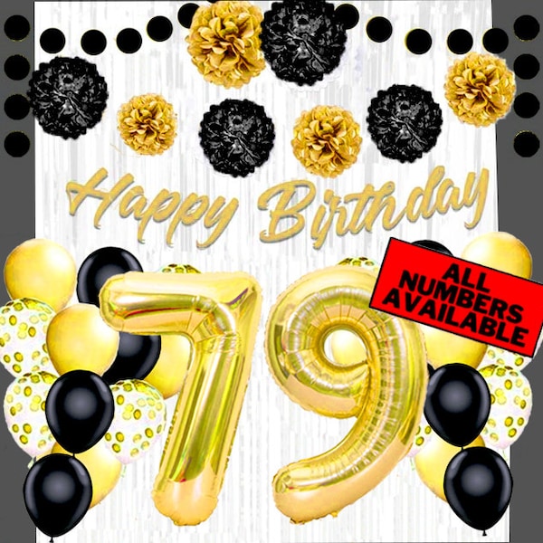 79th Birthday Decorations - Etsy