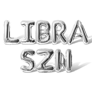 LIBRA SZN Letter Balloon Banner - 10 Color Options - Libra Birthday ...