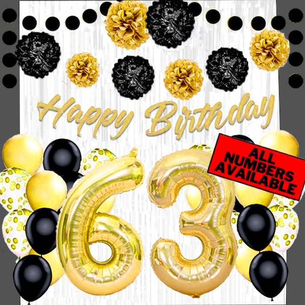 63rd Birthday Party - Etsy