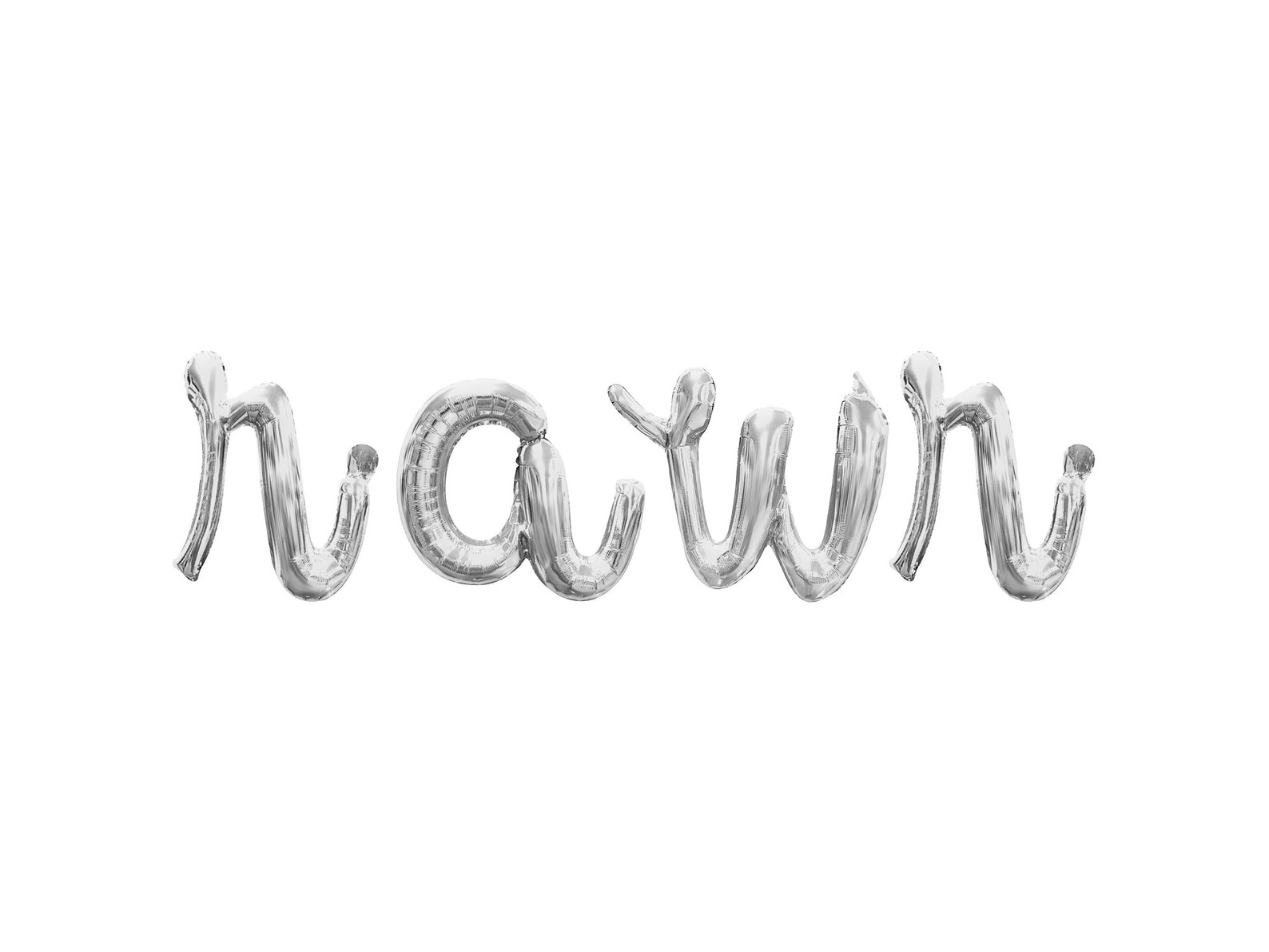 RAWR Cursive Letter Balloon Banner - Gold, Rose Gold & Silver Party ...