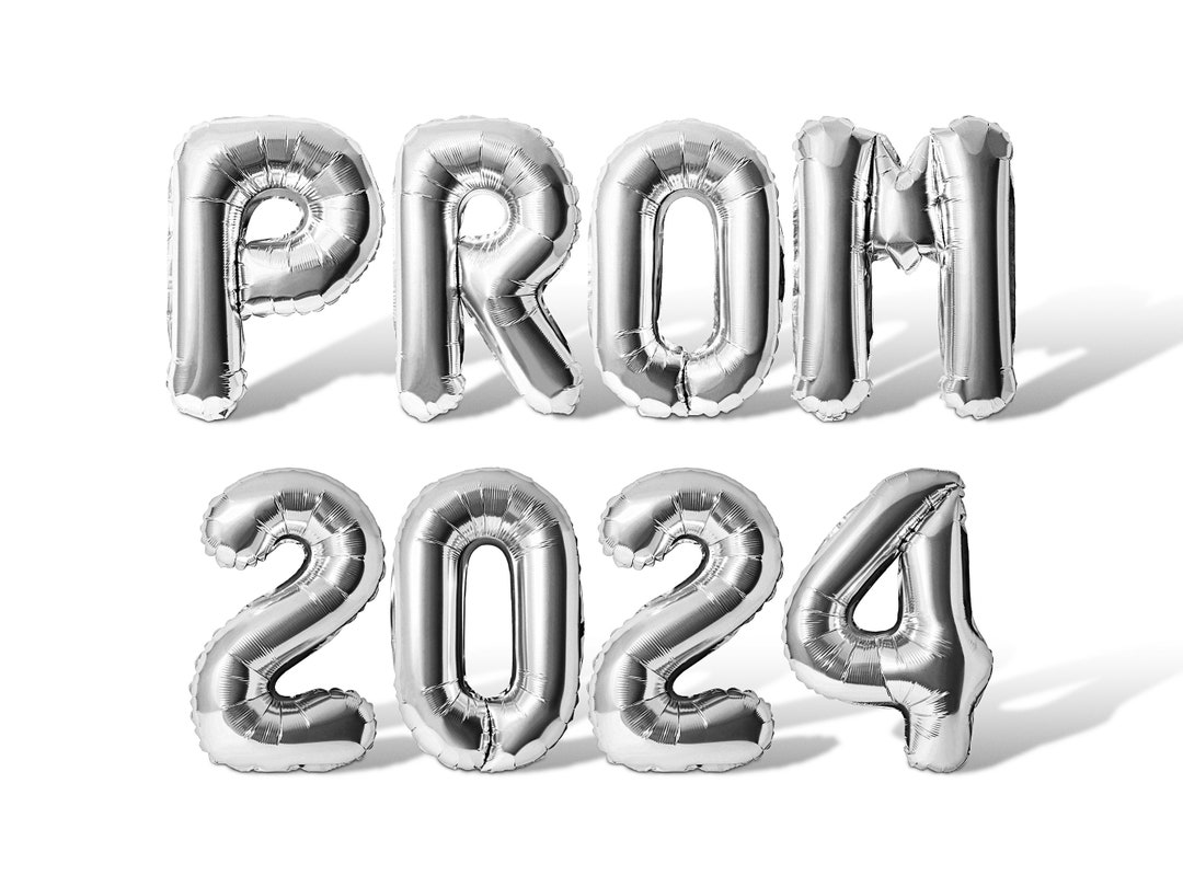 PROM 2024 Letter Balloon Banner - 10 Color Options - Prom Party ...