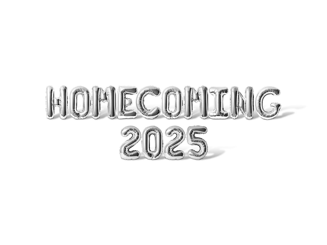 HOMECOMING 2025 Letter Balloon Banner - 10 Color Options - Homecoming ...