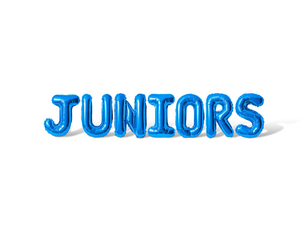 JUNIORS Letter Balloon Banner - 10 Color Options - Junior Year Party ...