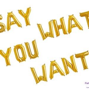 Custom Letter Balloons 16 Letter & Number Foil Mylar | Etsy