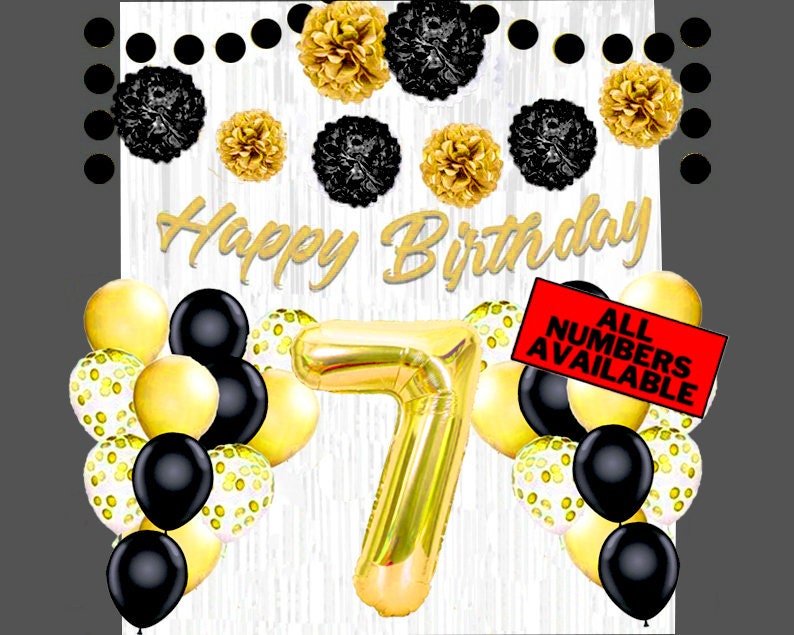 Rose Gold 7th Birthday Decorations for Girl 40 Number | Etsy