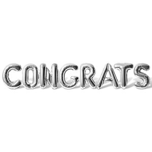 CONGRATS Balloon Banner Letter Balloons - 10 Colors to Choose From ...