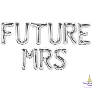 FUTURE MRS Letter Balloon Banner Gold Rose Gold Silver - Etsy