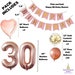 30th Birthday Decorations for Her - Pink and Rose Gold - 30th Birthday ...
