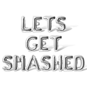LETS GET SMASHED Letter Balloon Banner - 10 Color Options - Bachelor ...