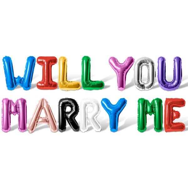 Marry Me Balloons - Etsy