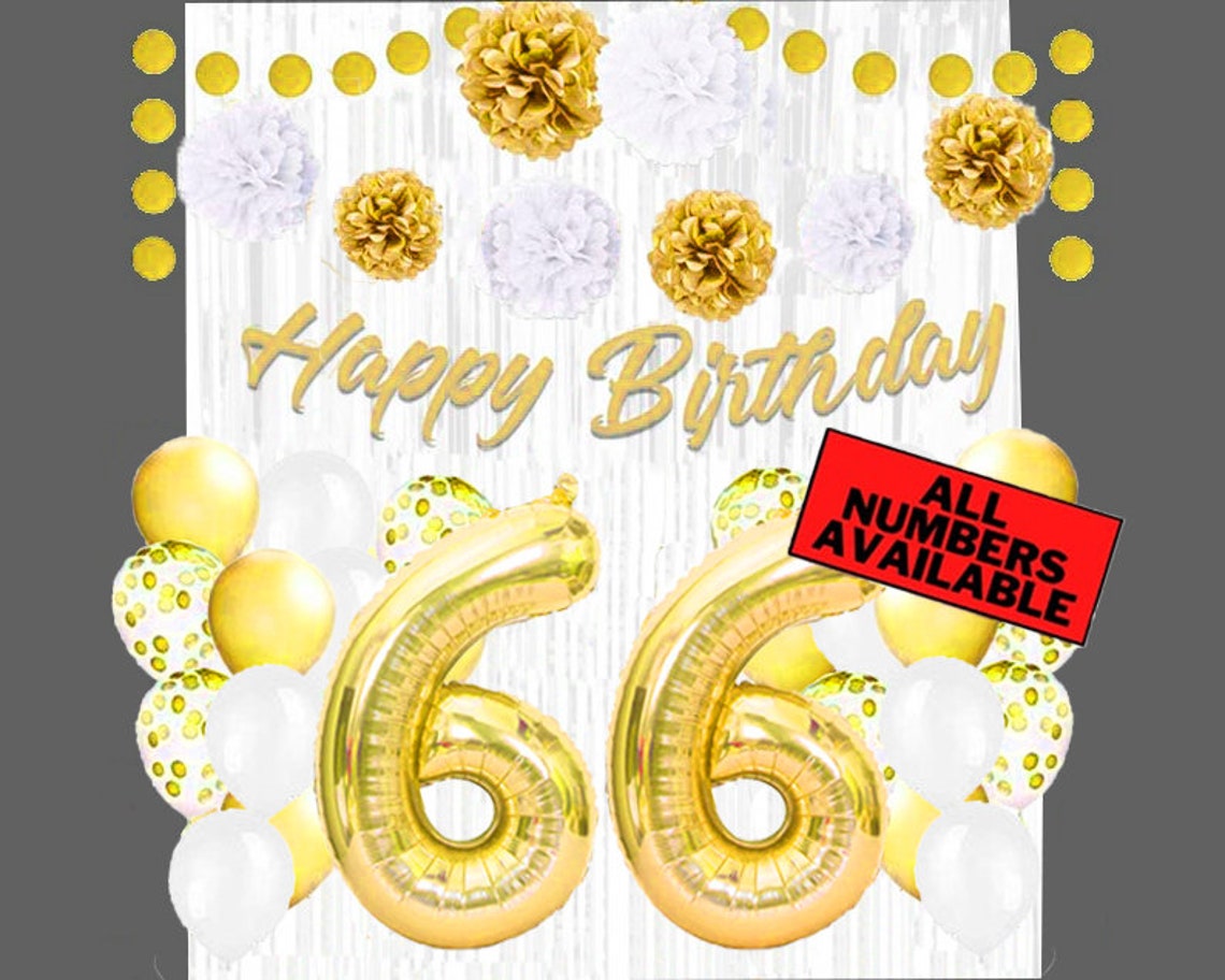 Rose Gold 66th Birthday Decorations for Women 40 | Etsy