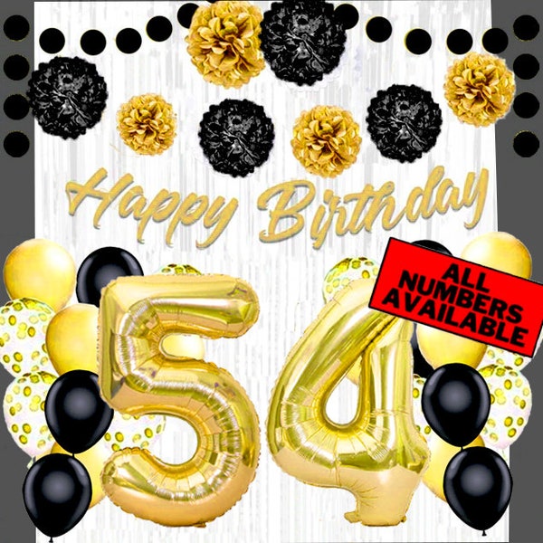 54th Birthday Banner - Etsy