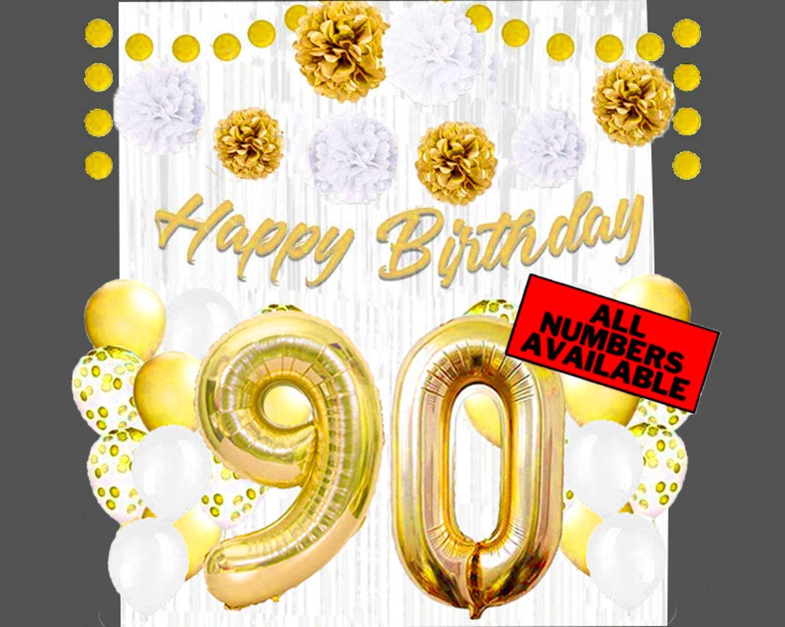 Rose Gold 90th Birthday Decorations for Women 40 - Etsy