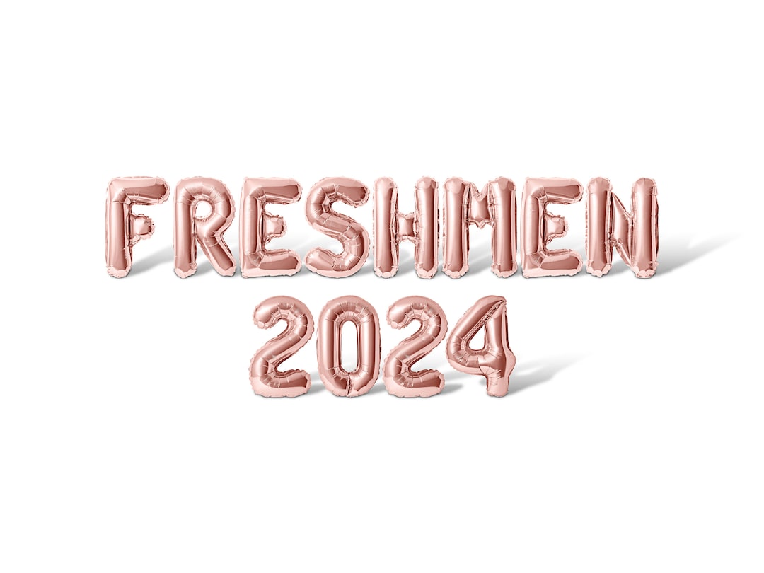 FRESHMEN 2024 Letter Balloon Banner - 10 Color Options - Freshman Year ...