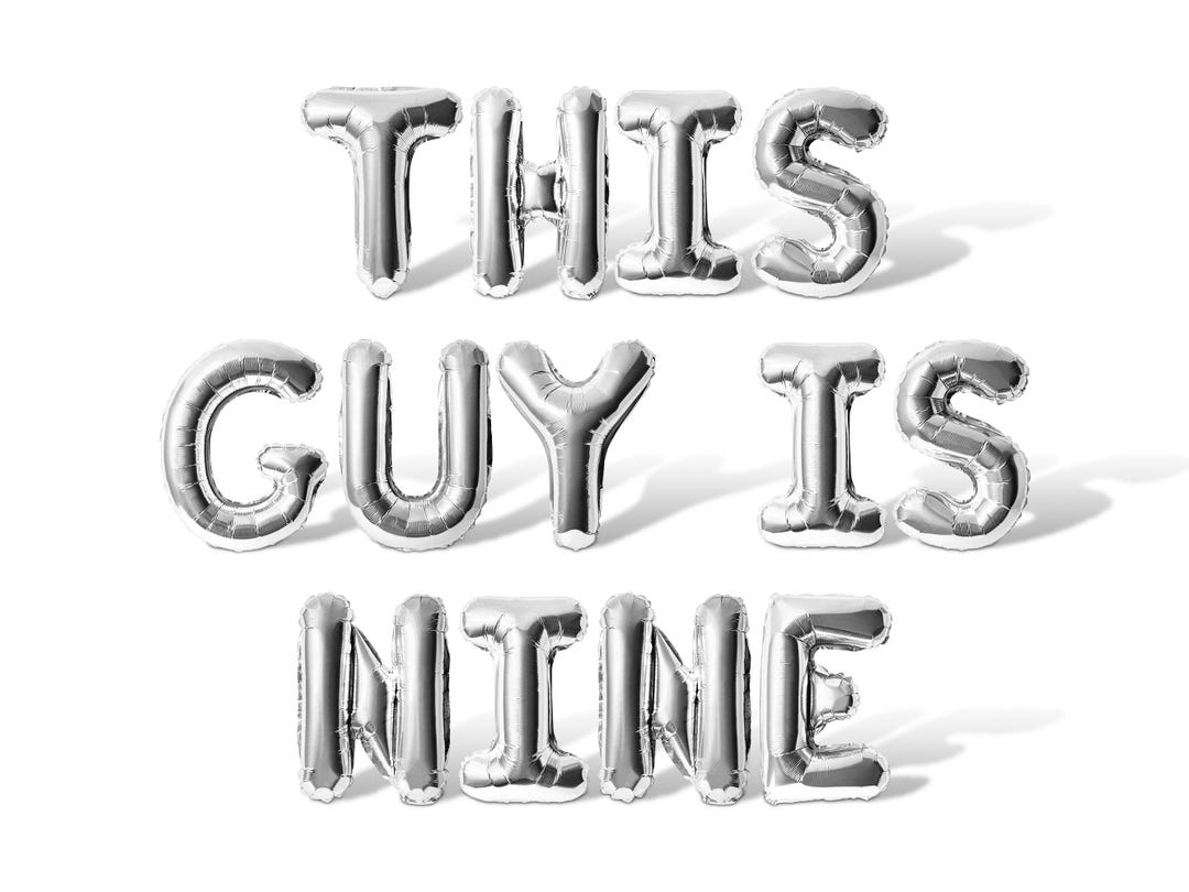 This Guy is Nine Letter Balloon Banner - 10 Color Options - 9th ...