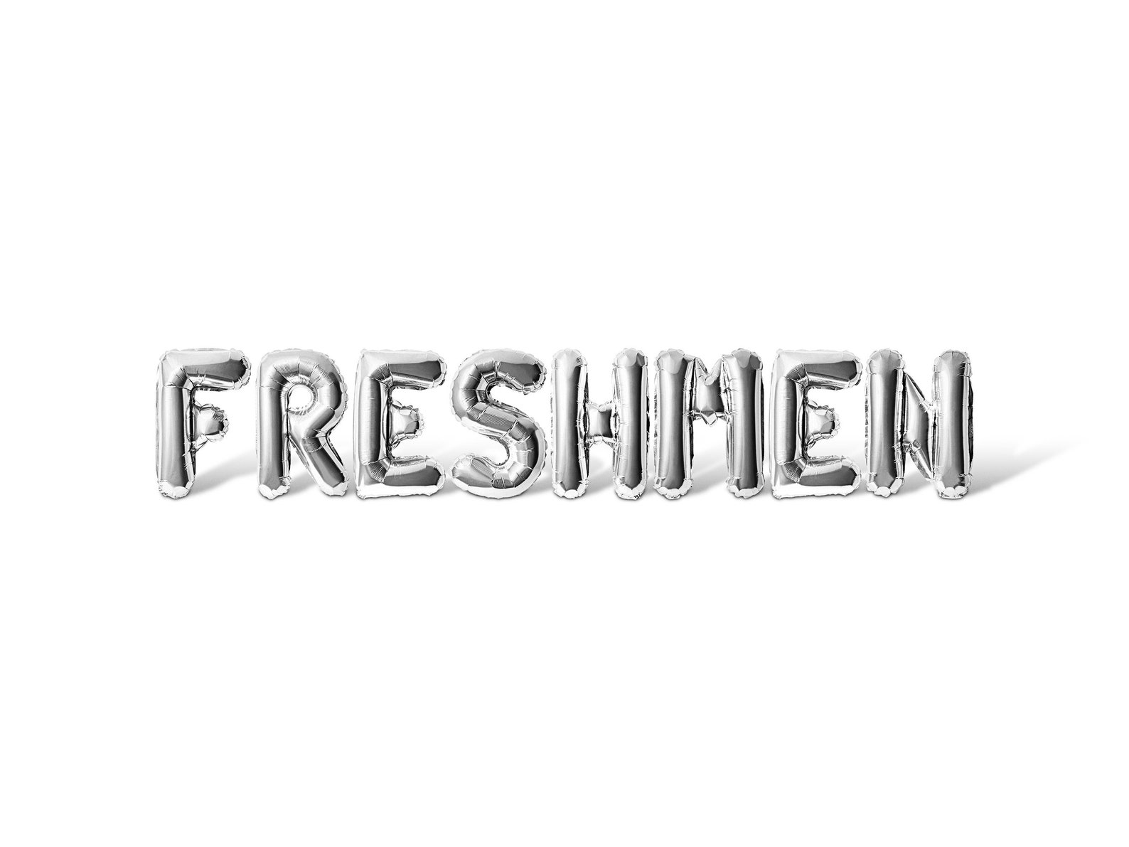 FRESHMEN Letter Balloon Banner - 10 Color Options - Freshman Year Party ...