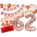 62nd Birthday Decorations for Her - Pink and Rose Gold - 62nd Birthday ...