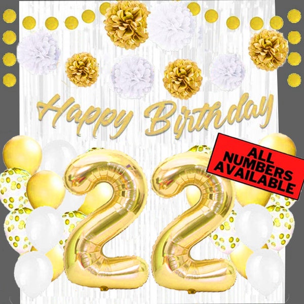 22nd Birthday Decorations - Etsy