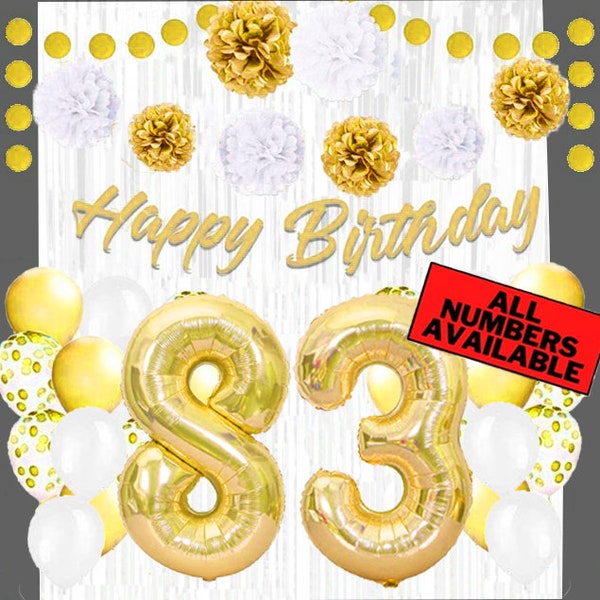 83 Birthday Decorations - Etsy