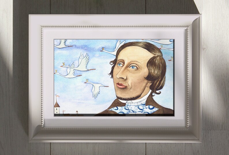 Hans Christian Andersen Printable Wall Art. Literature Class - Etsy