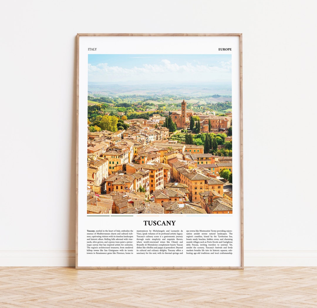 Poster für die Toskana Die italienische Landschaftskunst | Italien ...