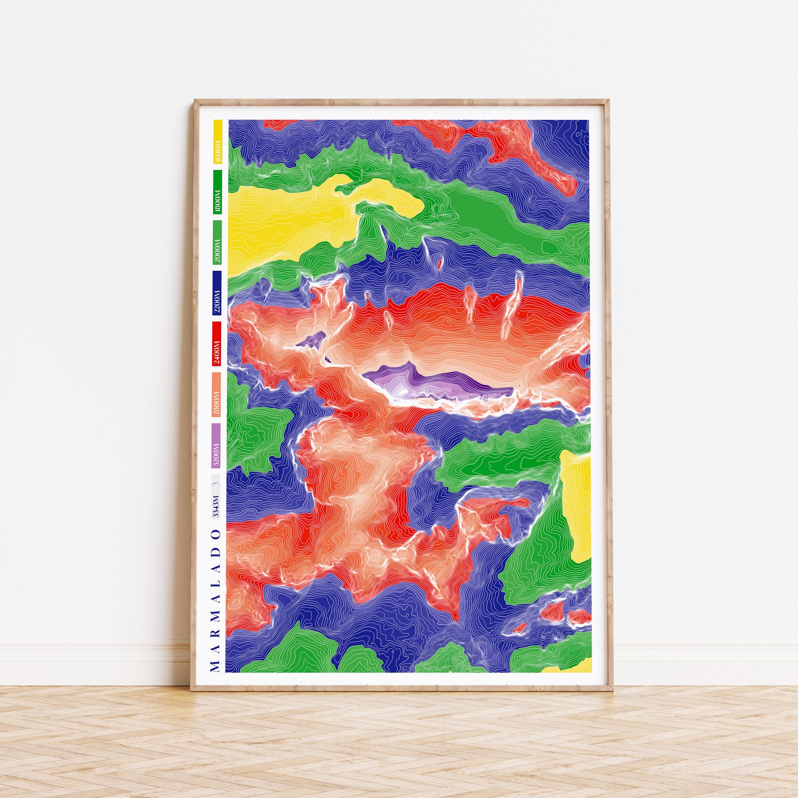 Marmolada Dolomites Italy Mountain Map Print Contour Map Topographic ...