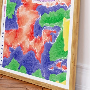 Marmolada Dolomites Italy Mountain Map Print Contour Map Topographic ...