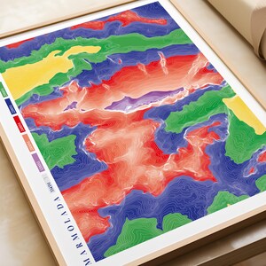 Marmolada | Dolomites Italy - Mountain Map Print - Contour Map ...