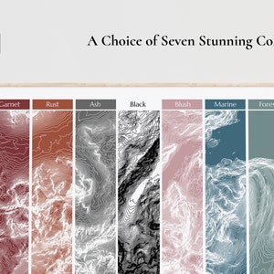 Mam Tor Map Print the Peak District Contour Wall Art Topographic Map ...