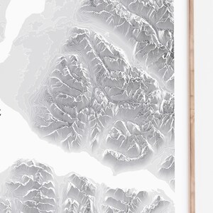 Anchorage Alaska Print | Elevation Poster - Topographic Contour Map ...