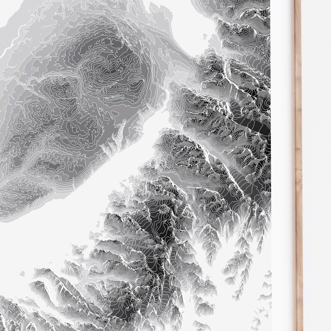 Homer Alaska Print | Elevation Poster - Topographic Contour Map ...